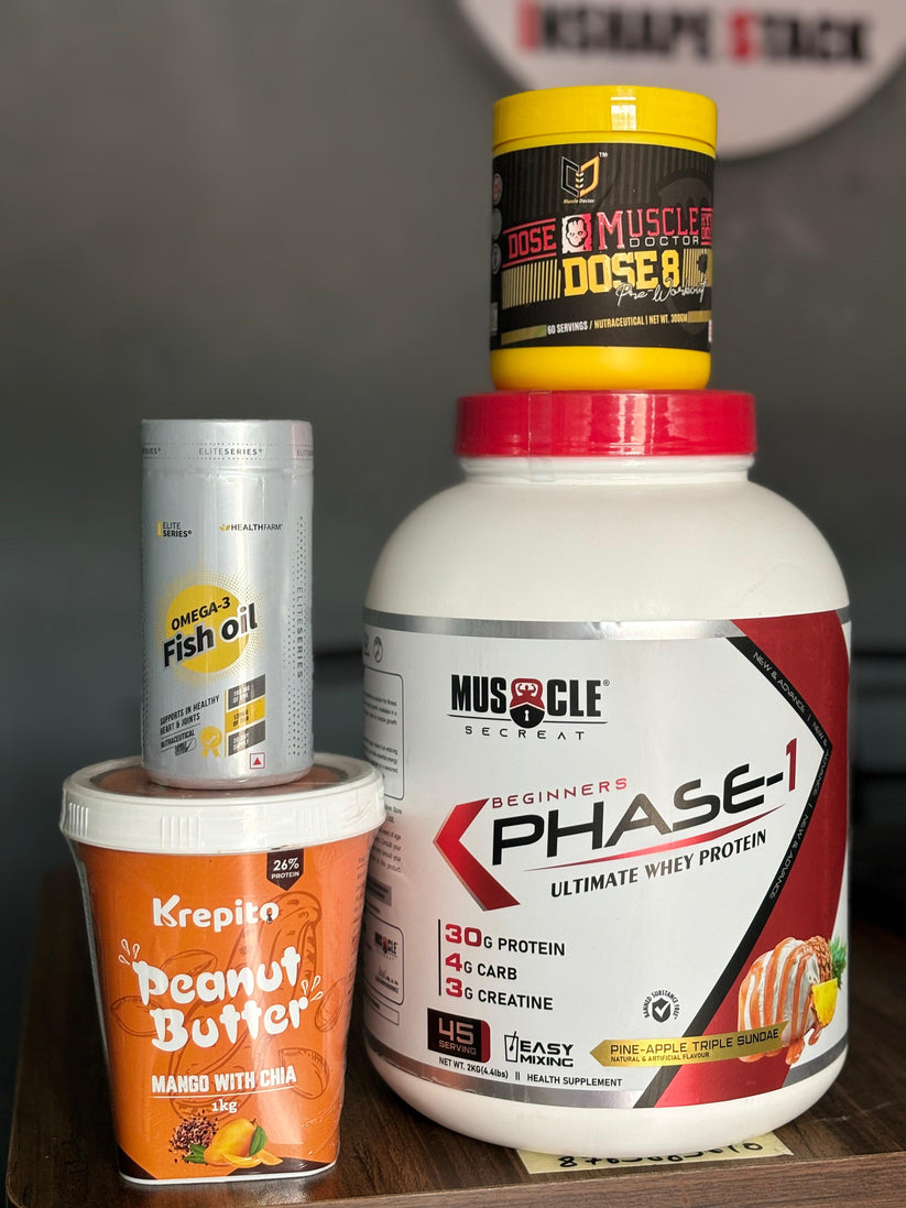 Muscle Secreat Beginners phase-1 ultimate whey protein (2kg) + Muscle ...